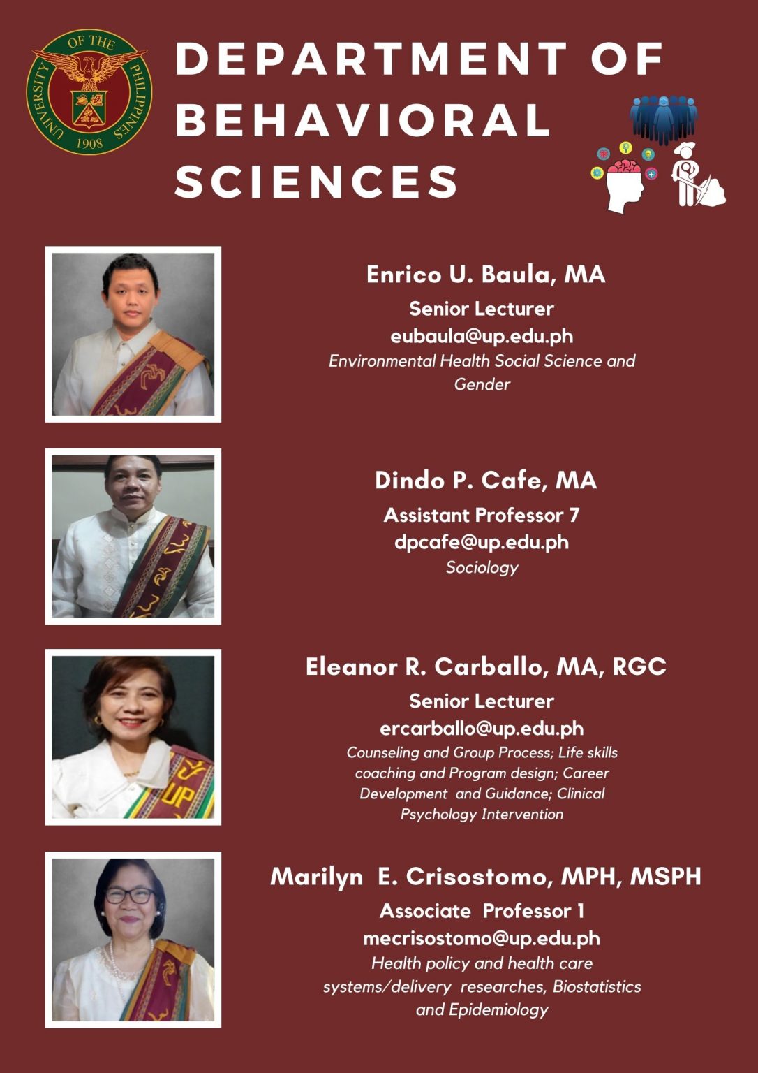 Department of Behavioral Sciences (DBS) – College of Arts and Sciences