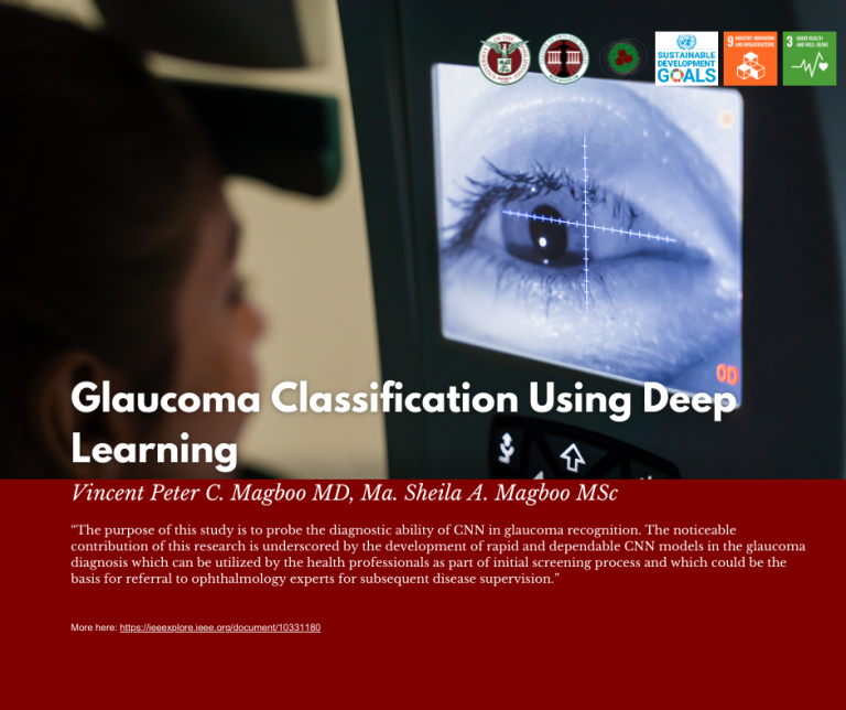 PUBLISHED: “Glaucoma Classification Using Deep Learning” by Dr. Magboo & Assoc. Prof. Magboo ...
