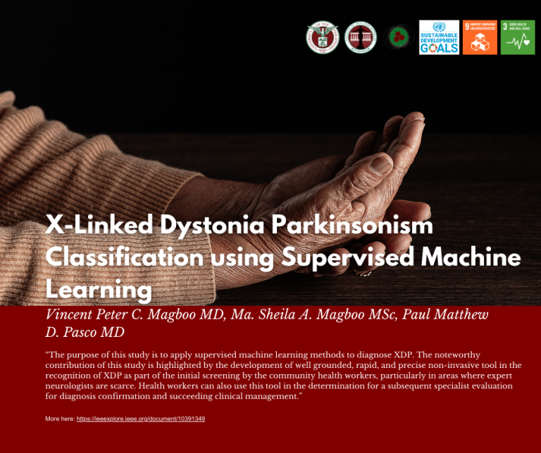 PUBLISHED: “X-Linked Dystonia Parkinsonism Classification using ...